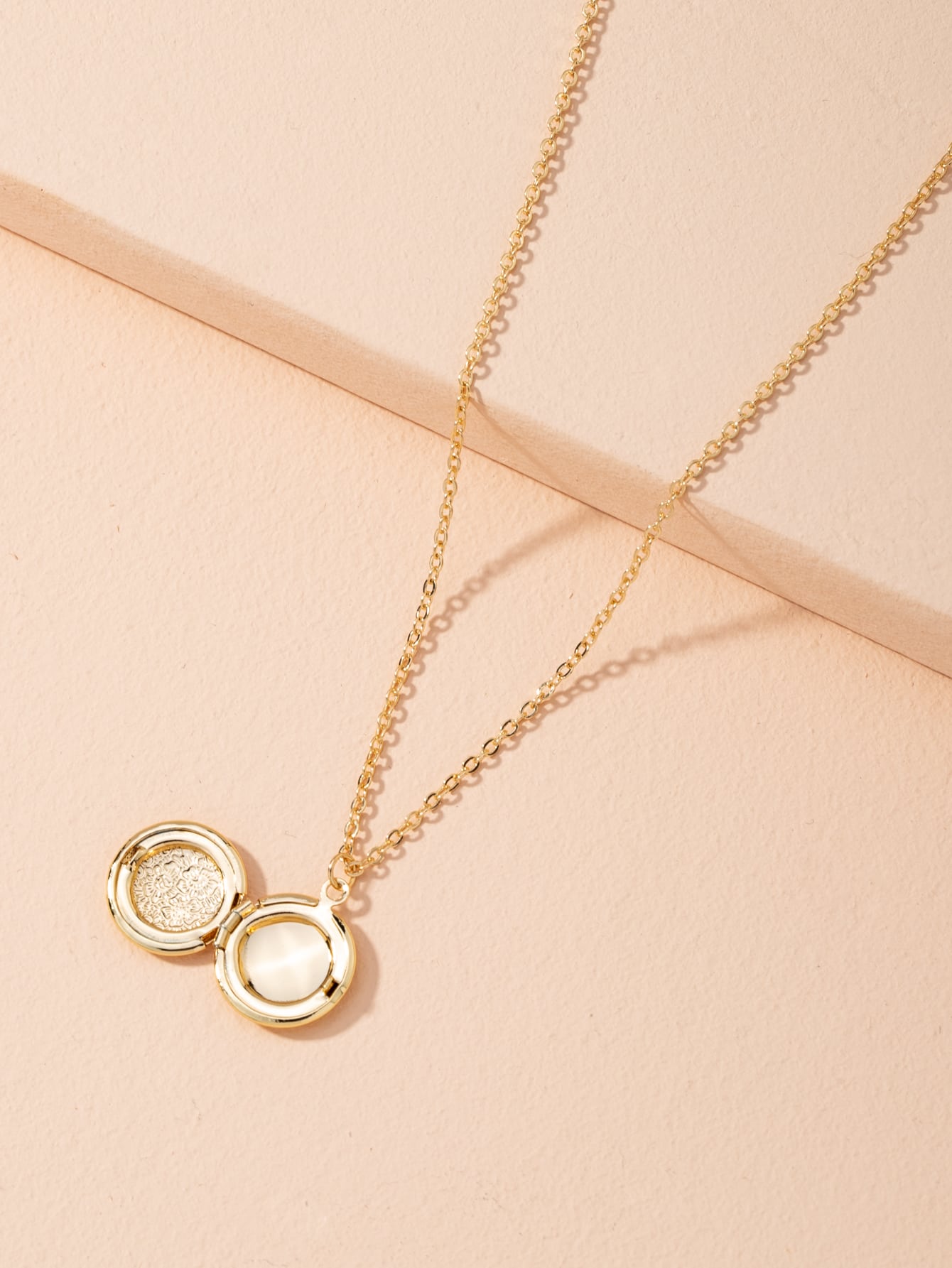 Open Locket Pendant Necklace