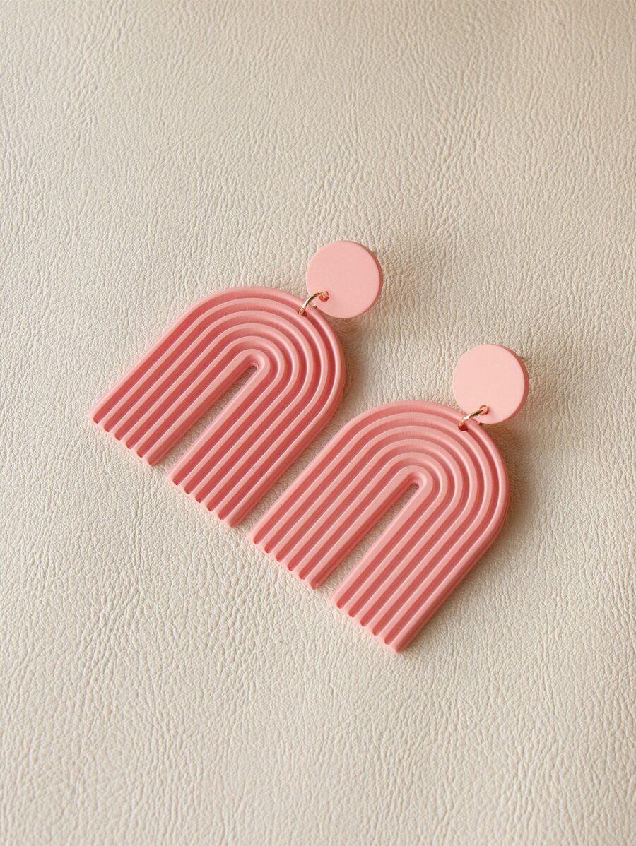 Acrylic U Shaped Drop Earrings | SHEIN USA