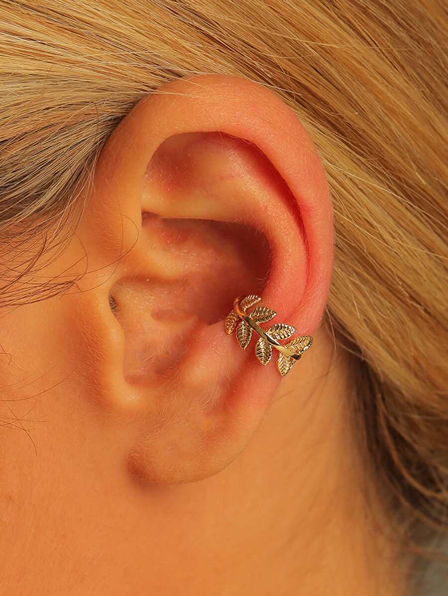 Leaf Design Ear Cuff | SHEIN USA