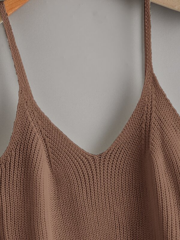 Solid Cami Knit Top | SHEIN USA