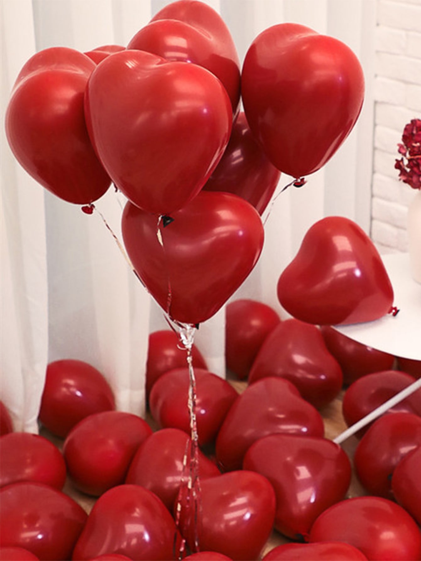 50pcs Heart Shaped Balloon