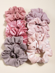 12pcs Simple Plain Scrunchie | SHEIN USA