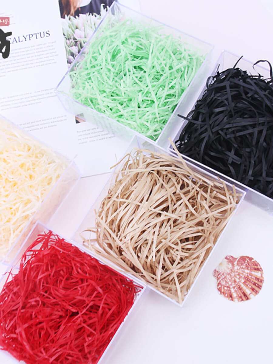 1pack Random Color Crinkle Lafite Paper,Raffia Filler,DIY Wedding Party ...