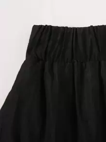 Solid Ruffle Hem Skirt | SHEIN USA