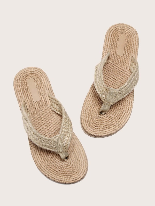 Straw Flip Flops | SHEIN UK