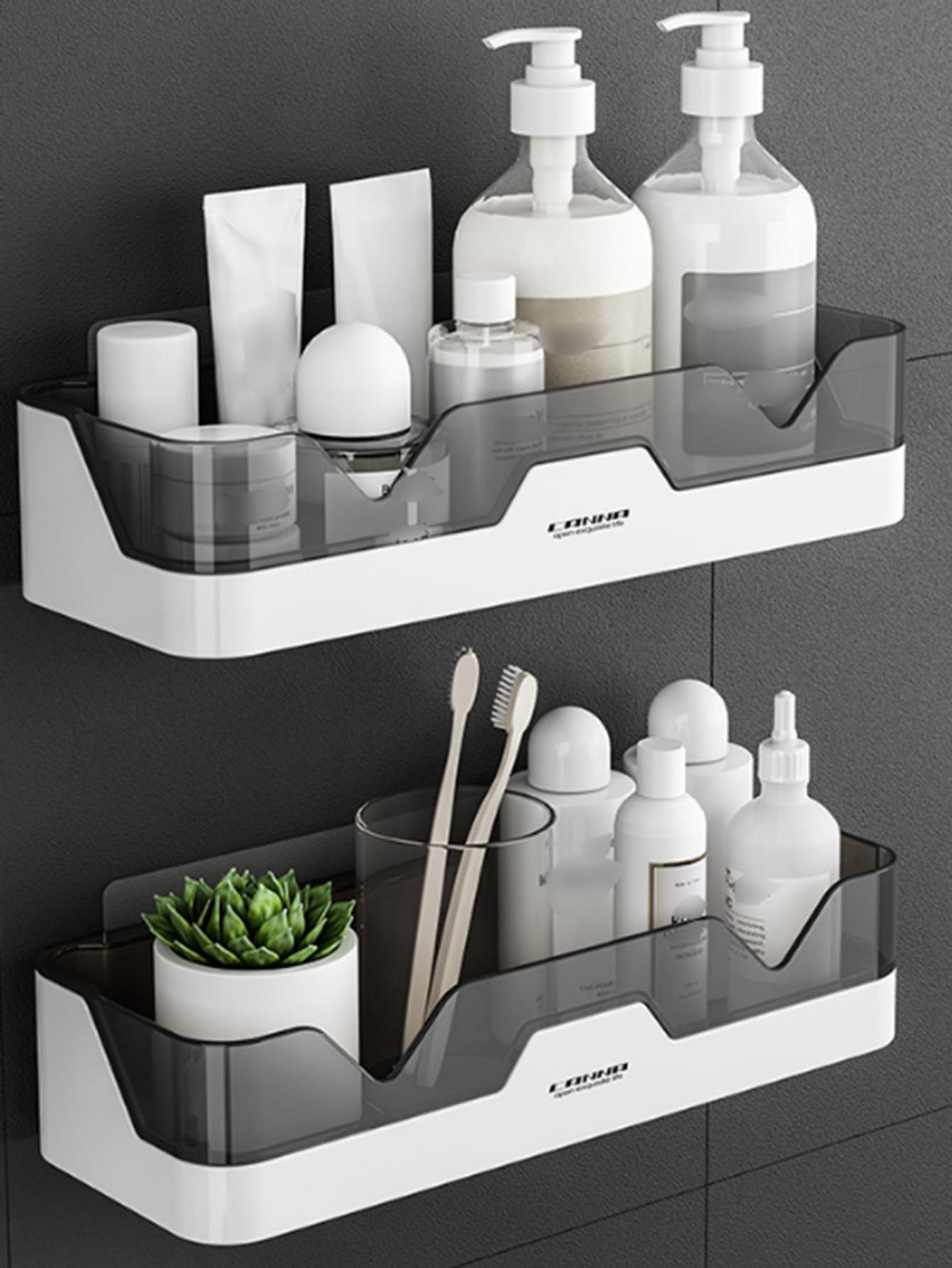 1pc Bathroom Wall Mounted Storage Rack