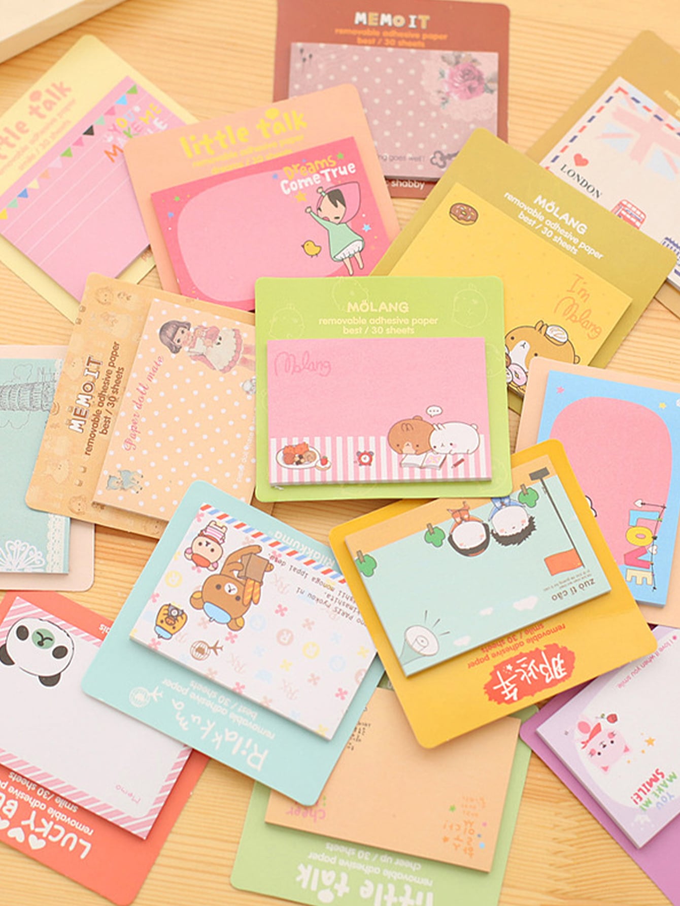 10packs Cartoon Design Random Sticky Note