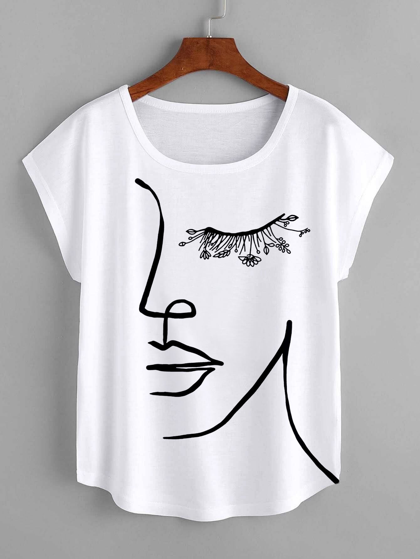 Camisetas Figuras Casual