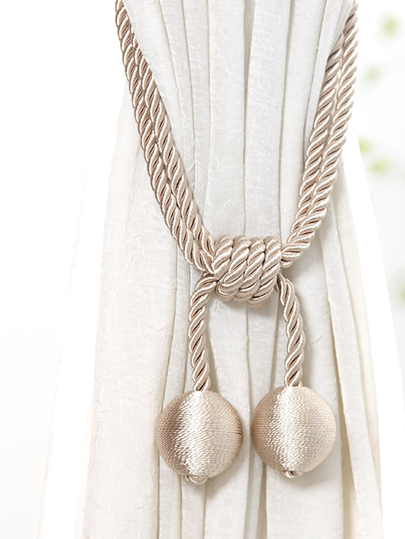 1pc Braided Rope Curtain Tieback