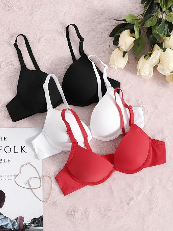 Is That The New 3pack Simple Bra Set ??| ROMWE USA