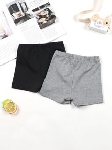 SHEIN 2 paquetes de mallas sólidas para niña joven | Mode de Mujer ...