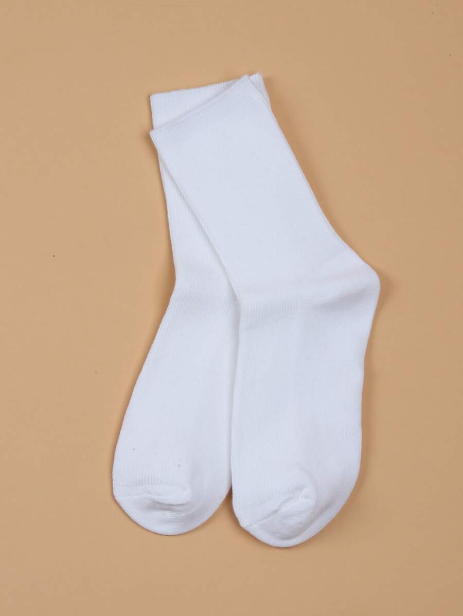 Solid Crew Socks | SHEIN USA