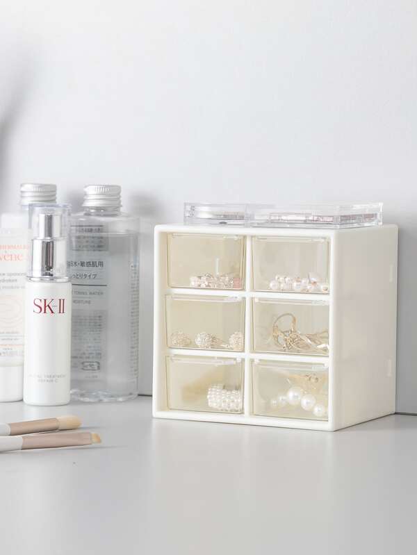 1pc 3-Layer Desktop Storage Box, Nordic Drawer Storage Box For ...