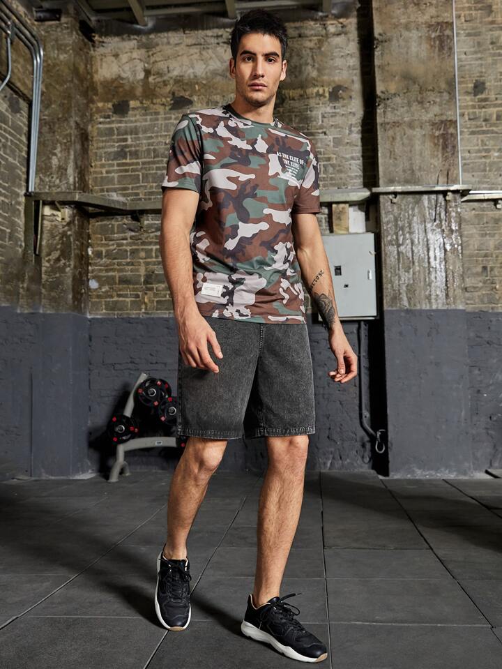 SHEIN Men Drawstring Waist Slant Pocket Shorts | SHEIN UK