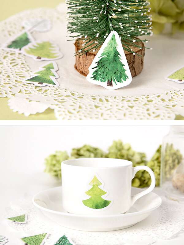 45pcs Tree Pattern Sticker | SHEIN USA