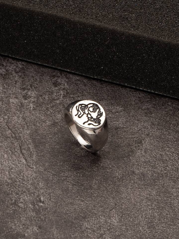 Shein vintage engraved ring store