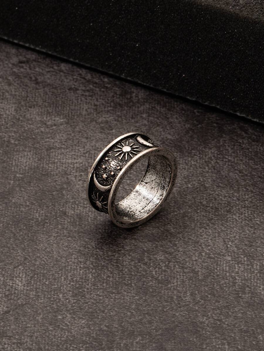 Men Sun Engraved Ring | SHEIN USA