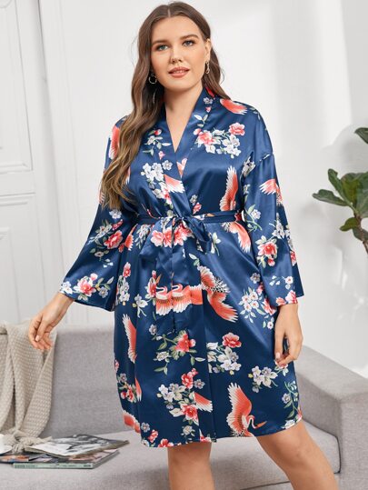 Curve Robes | Buy Fashion Plus Size Sleepwear Online Australia | SHEIN ...
