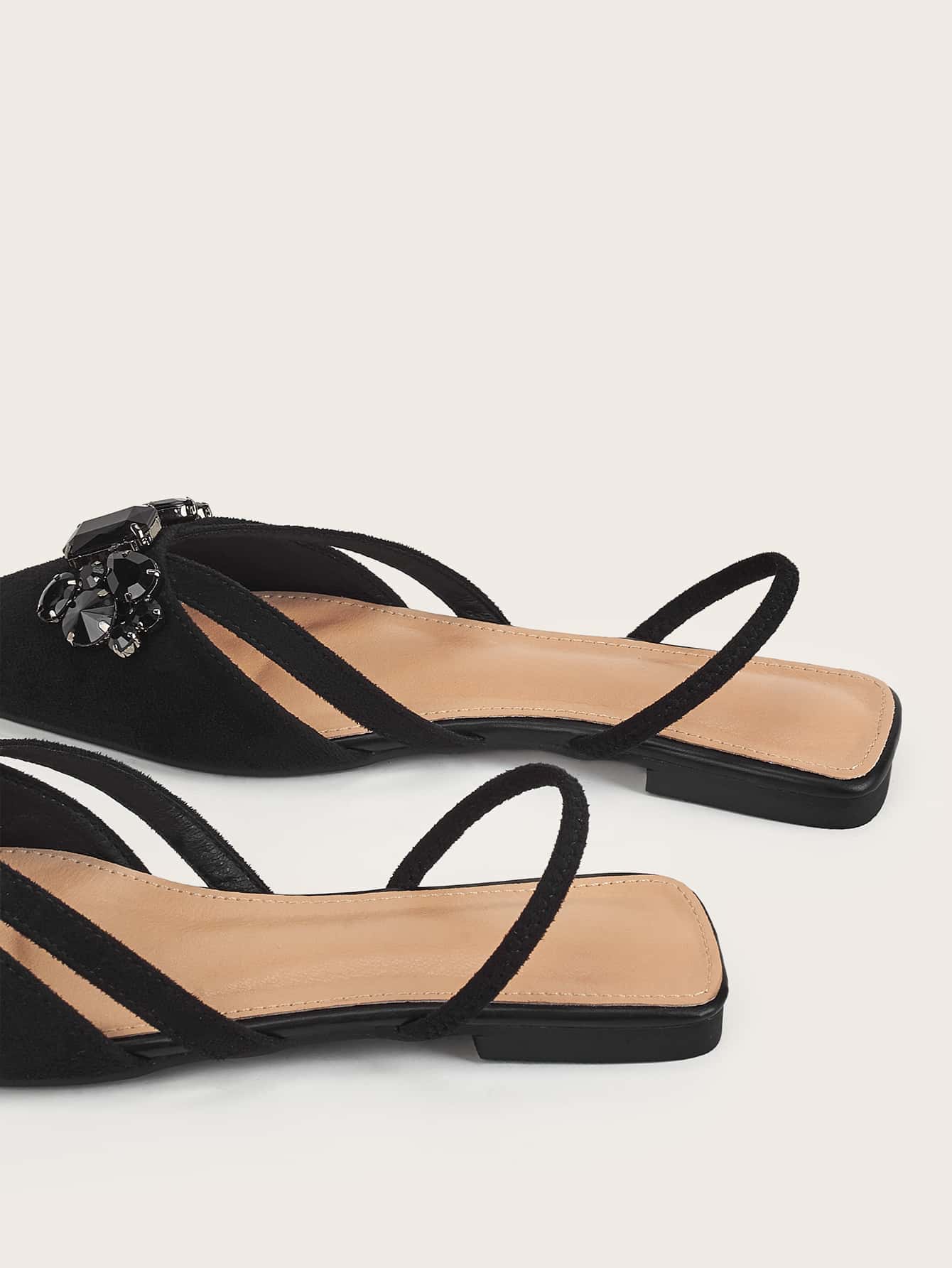 Jewelled Decor Slingback Flats,Women's Fashionable Flat Shoe for Work ...