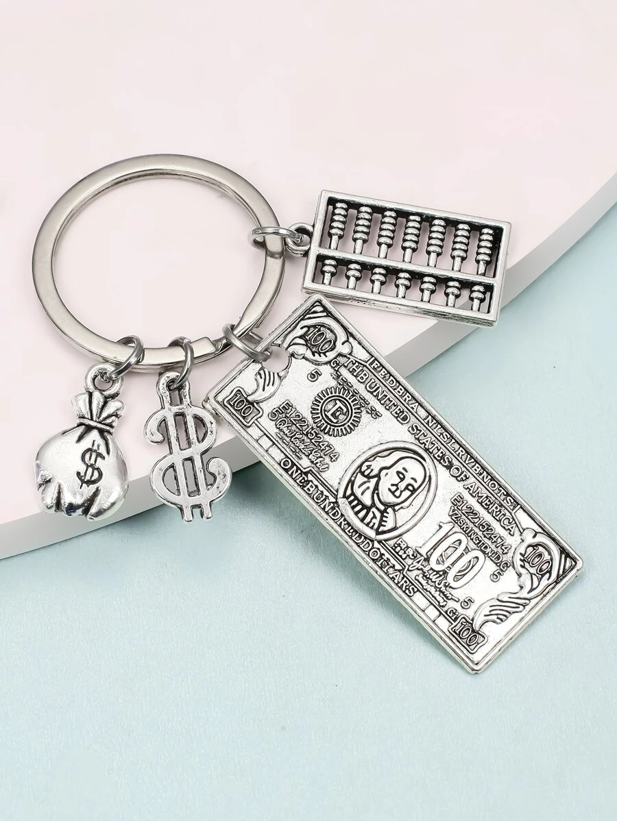 Street Dollar Sign Pendant Keychain | SHEIN USA