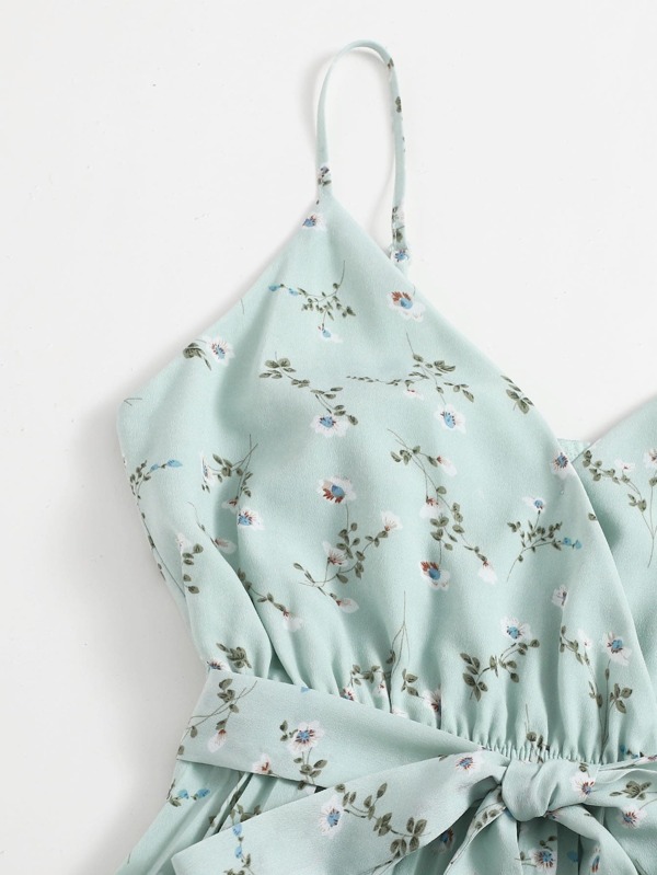 SHEIN WYWH Plissado Florzinhas Boho Vestido | SHEIN Brasil