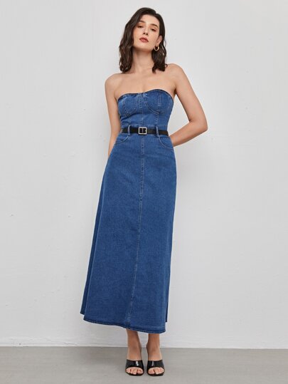 Shop Denim & Jean Dresses | Trendy Fashion | SHEIN USA
