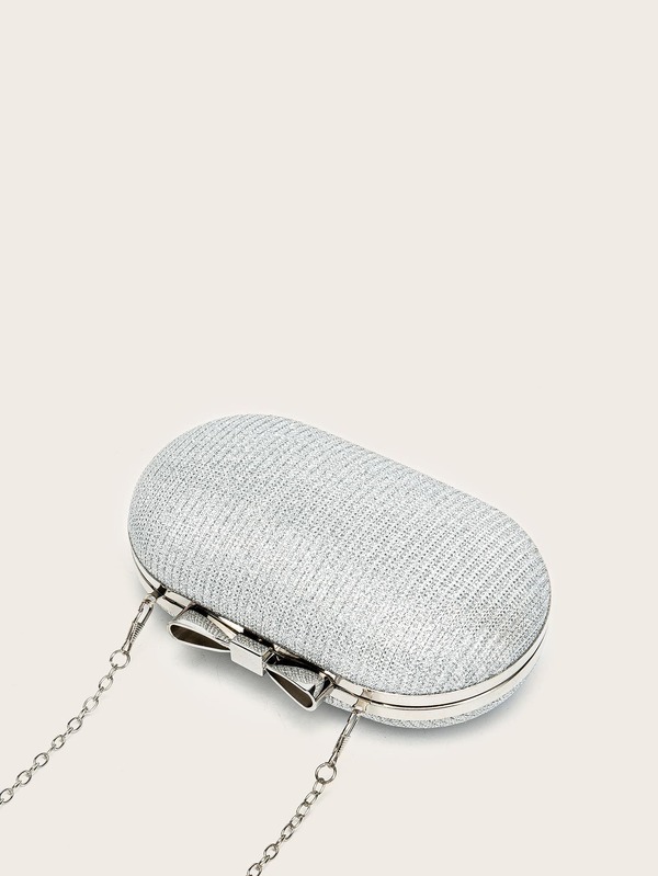 Mini Metal Lock Glitter Evening Bag | SHEIN USA