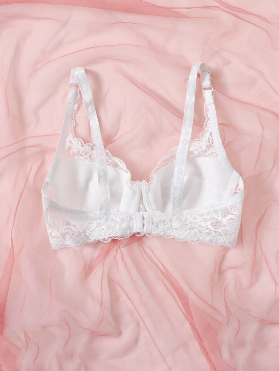 Floral Lace Push Up Bra Lingerie | SHEIN UK