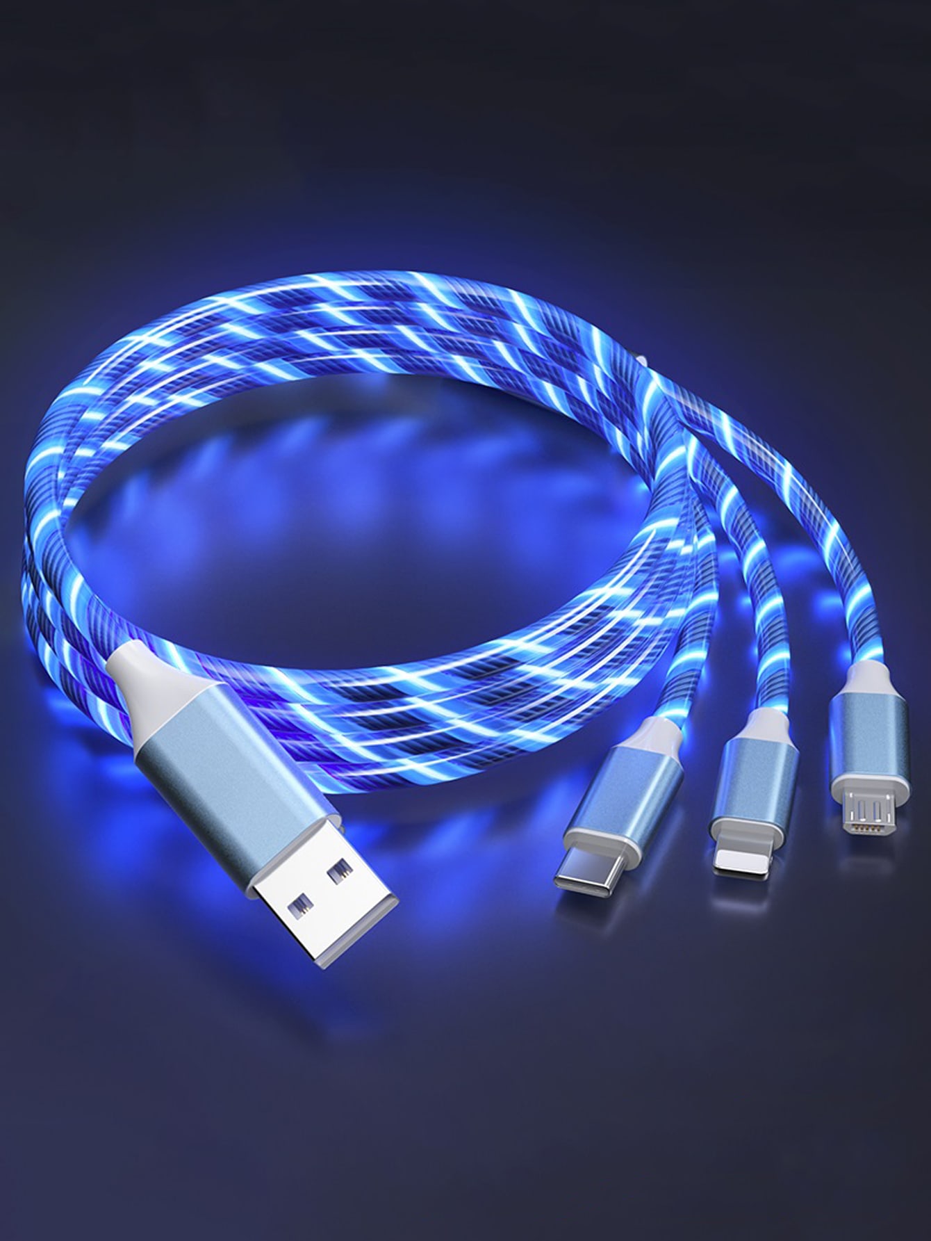 3 In 1 Luminous Phone Data Cable
