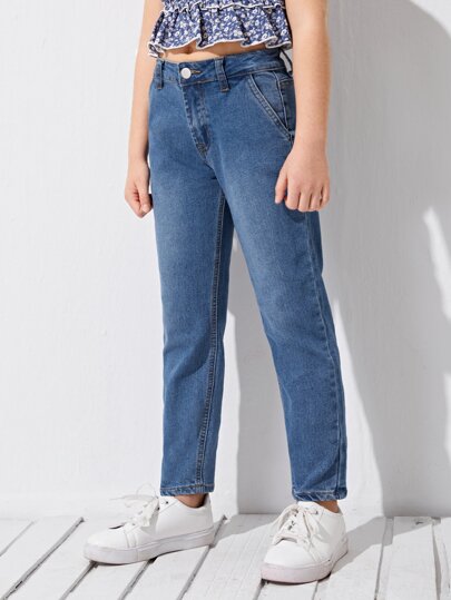Girls Jeans, Shop Girls Jeans Online | SHEIN UK