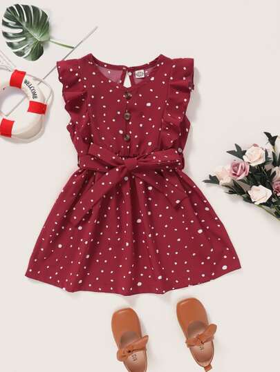 Girls Red Dresses Shein Uk