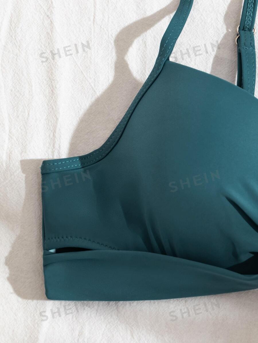 SHEIN Swim Leaf Print Push Up Bikini Swimsuit | SHEIN EUR