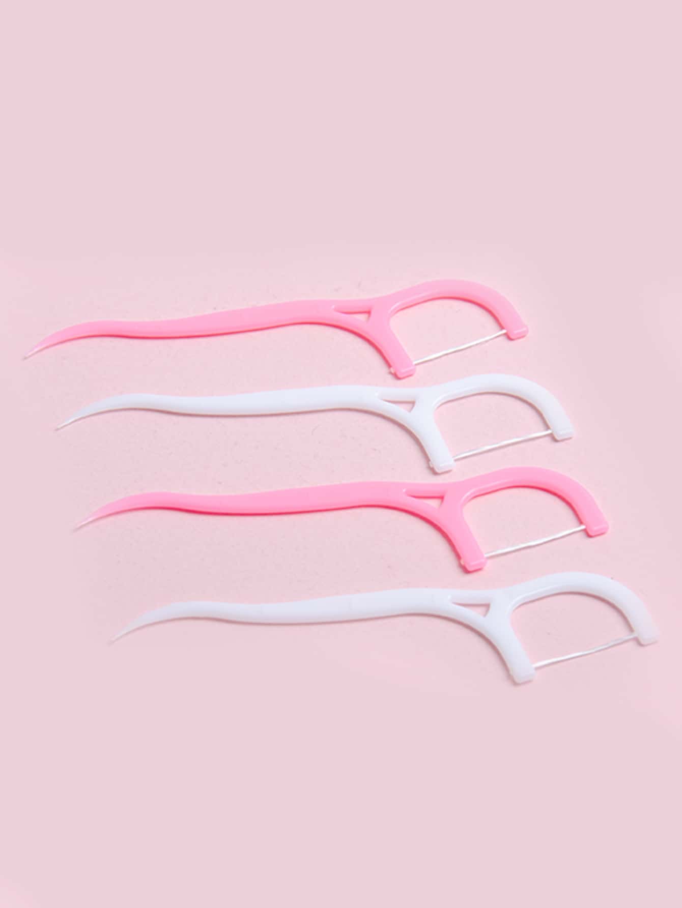 Clean Teeth Dental Floss Pick, 25pcs Plastic Disposable Color Random ...