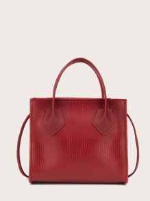 Lizard Pattern Satchel Bag | SHEIN USA