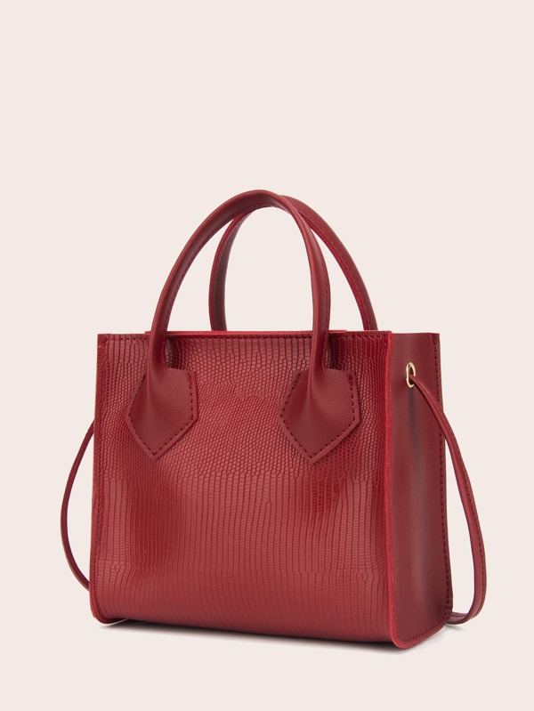 Lizard Pattern Satchel Bag | SHEIN USA