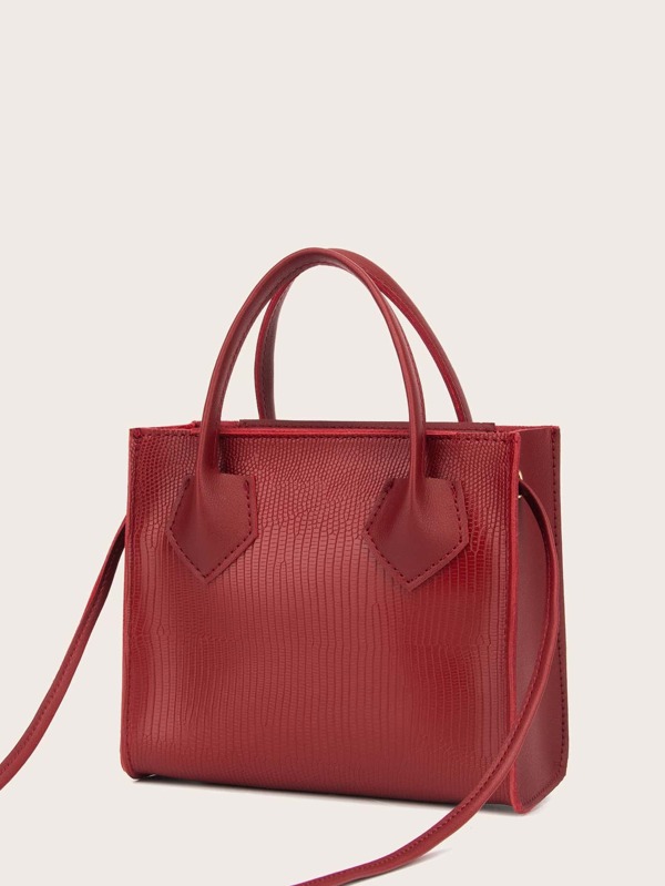 Lizard Pattern Satchel Bag | SHEIN USA