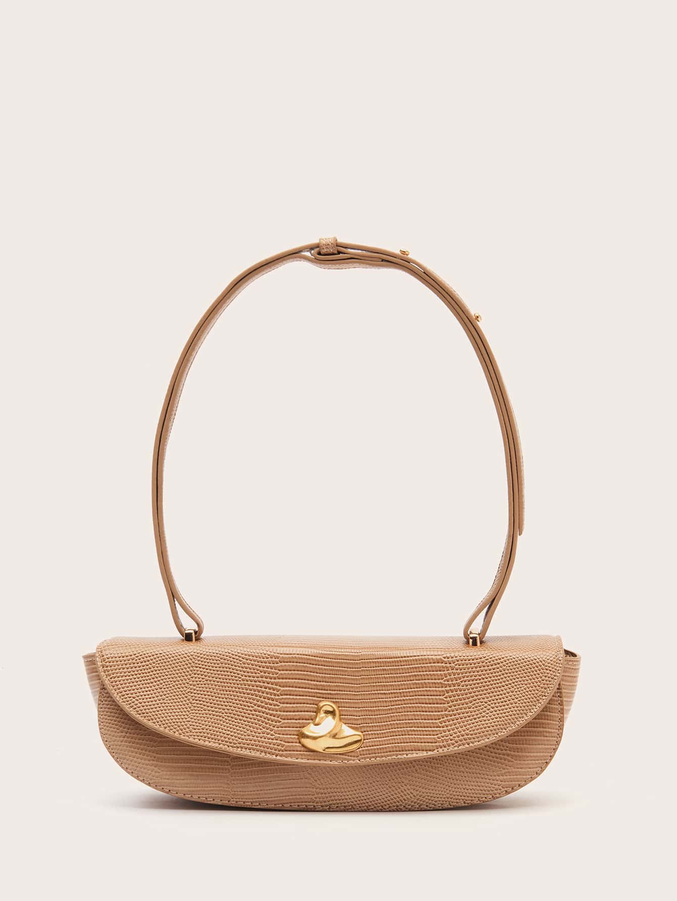 Lizard Pattern Flap Shoulder Bag | SHEIN USA