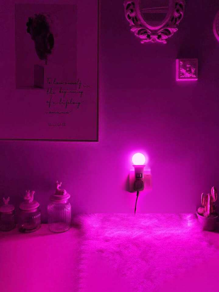 Pink Light Bulb Room