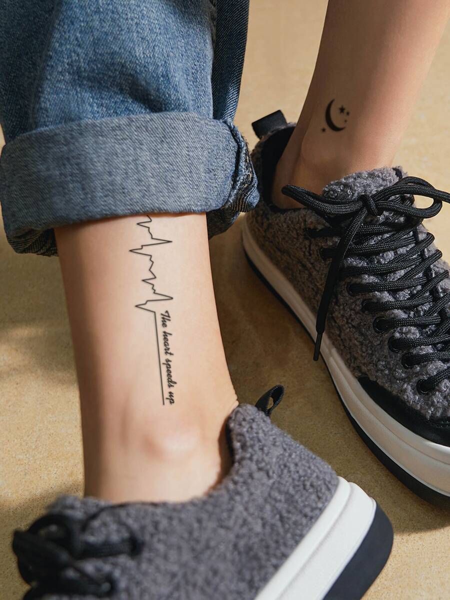2sheets Letter Graphic Tattoo Sticker | SHEIN USA