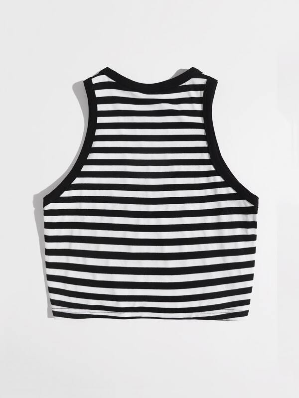 Shein Ezwear Contrast Binding Striped Tank Top Shein Usa