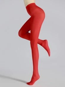 Simple Plain Tights | SHEIN USA