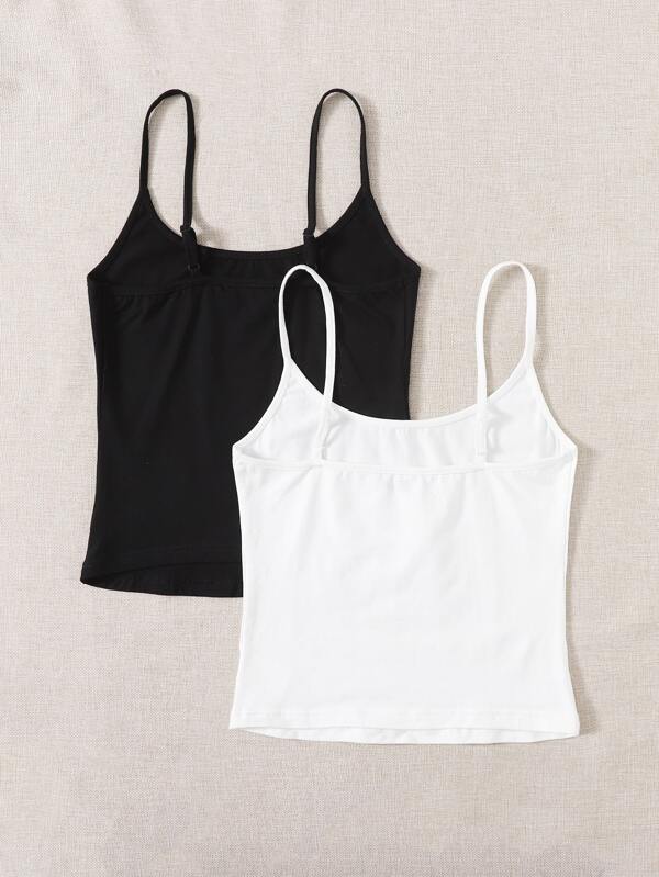 SHEIN EZwear 2 Pack Crop Cami Top | SHEIN USA