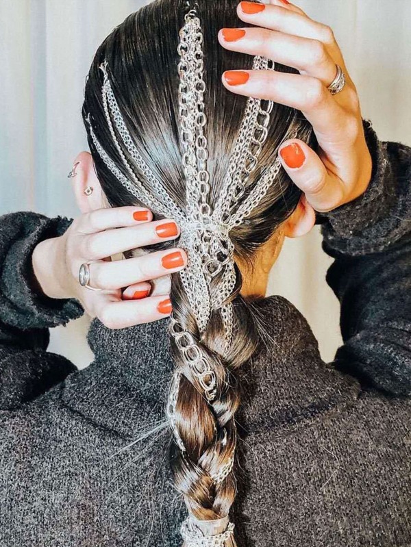 4pcs Chain Hair Accessories | SHEIN USA