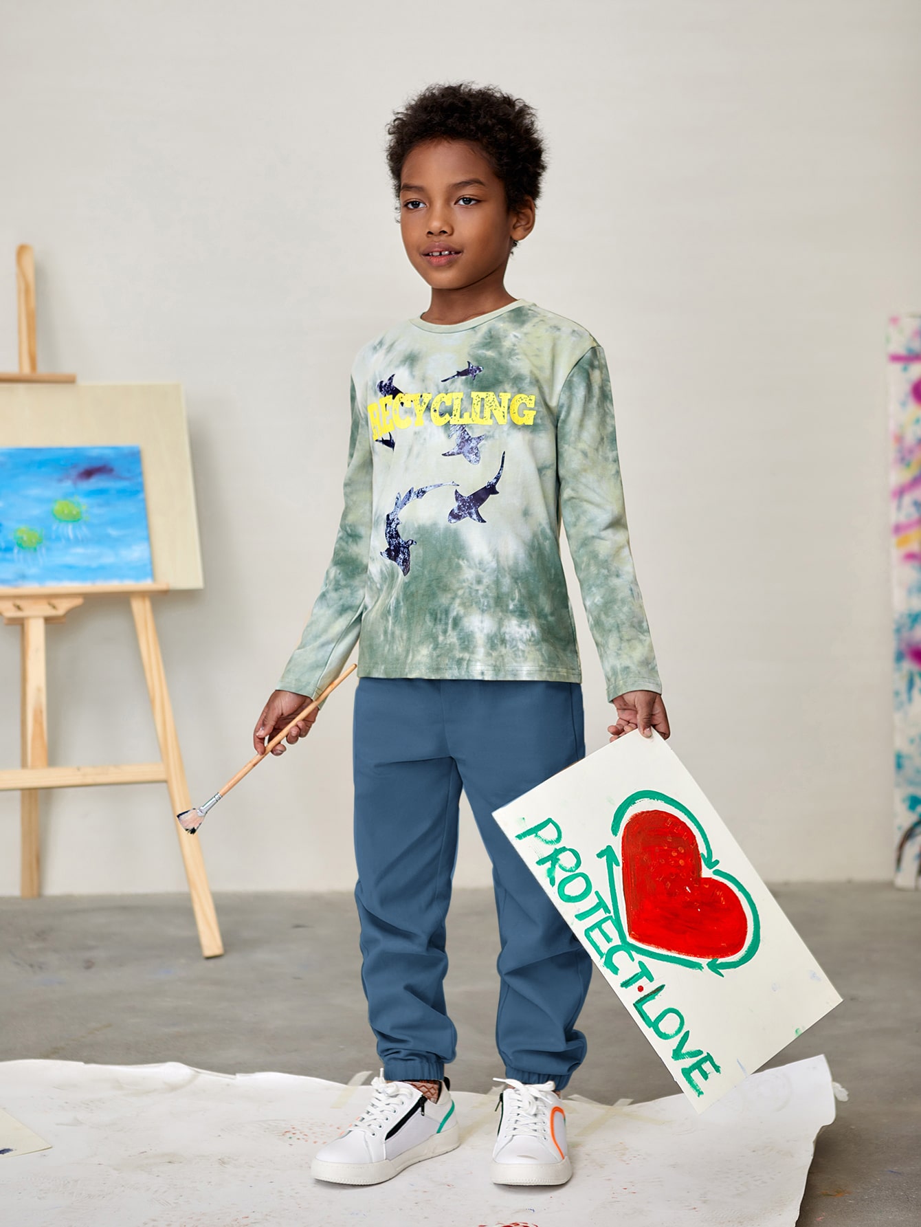 SHEIN Tween Boy Drawstring Waist Pants | SHEIN USA