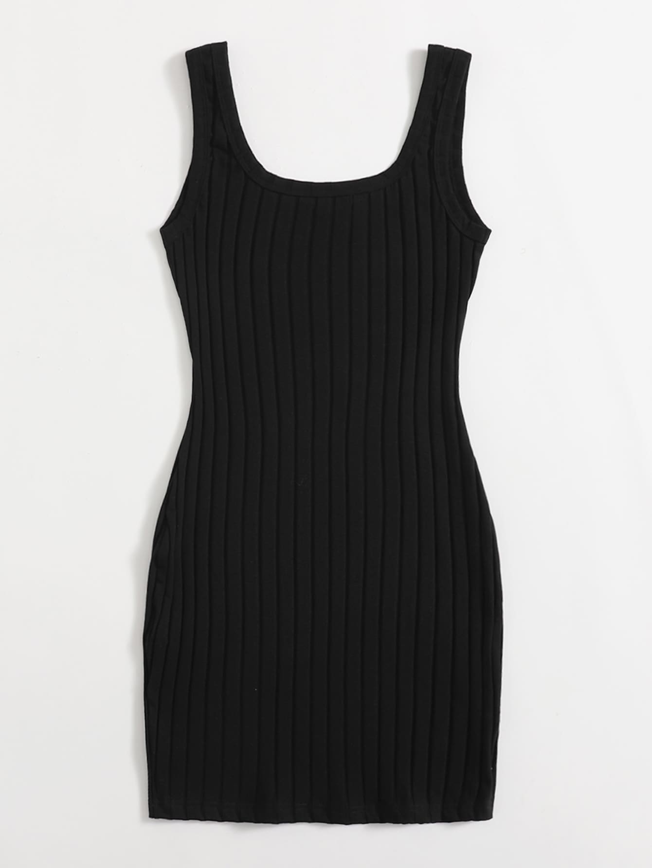 SHEIN Essnce Rib-knit Bodycon Dress | SHEIN