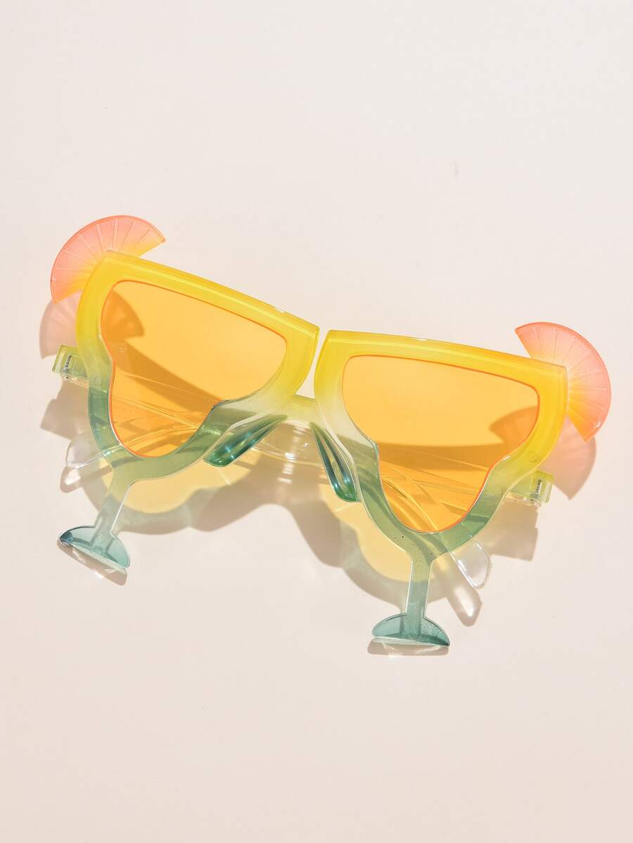 Wine Glass Design Frame Fashion Glasses | SHEIN USA