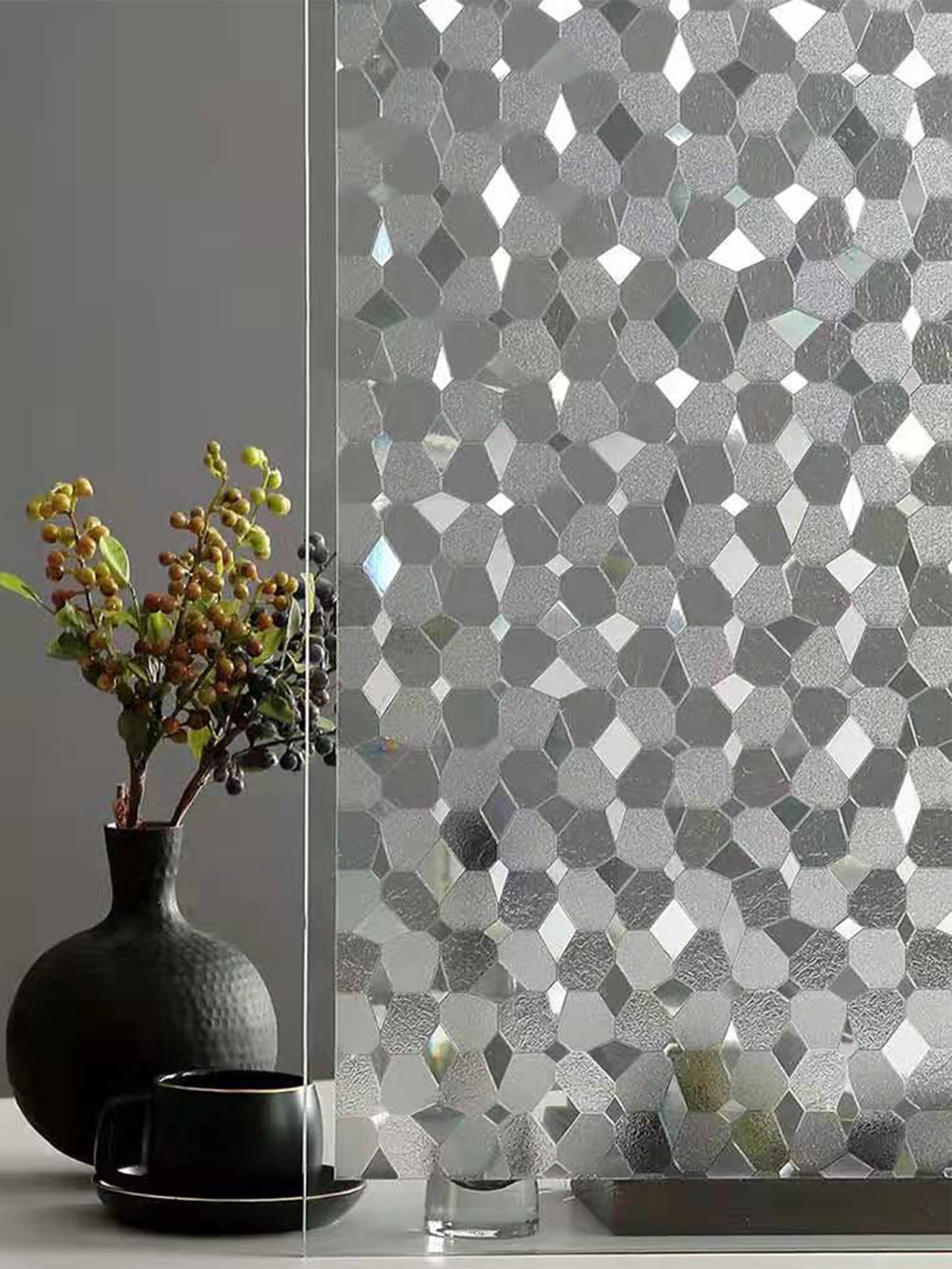 Geometric Pattern Window Privacy Sticker