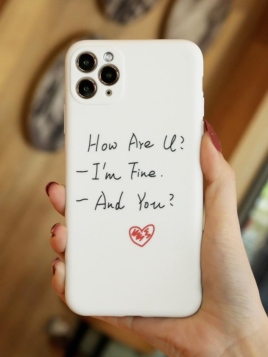 Slogan Graphic Phone Case | SHEIN USA