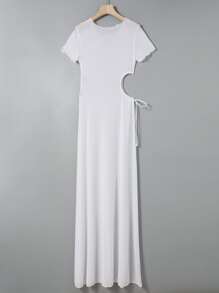 Drawstring Split Side Cover Up, For Summer Beach Vacation | SHEIN USA