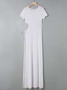 Drawstring Split Side Cover Up | SHEIN USA